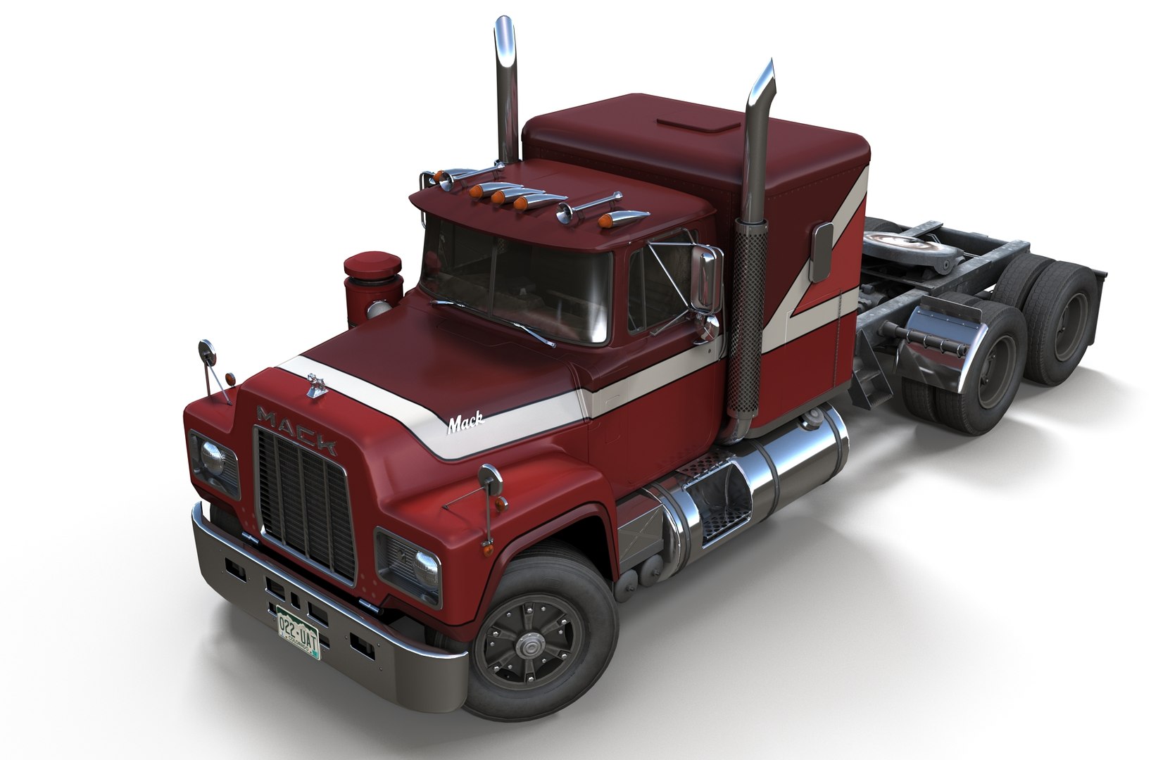 Mack r truck pbr 3D model - TurboSquid 1606699