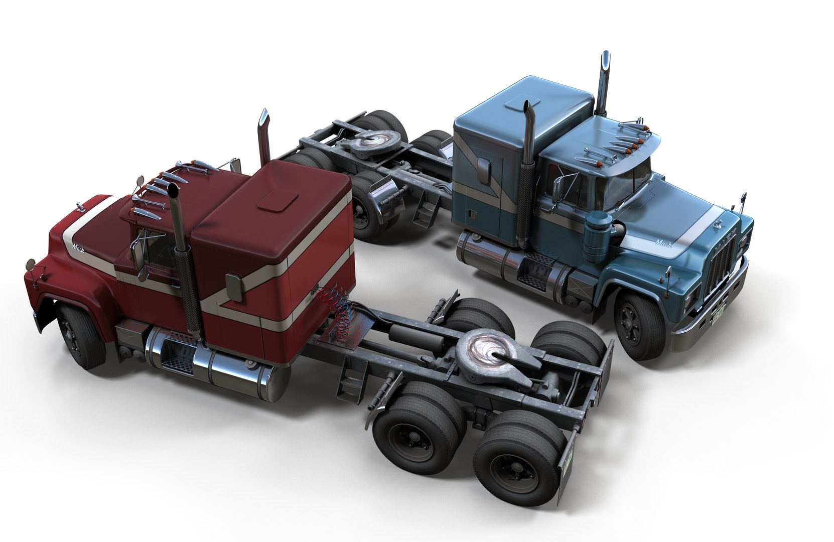 Mack r truck pbr 3D model - TurboSquid 1606699