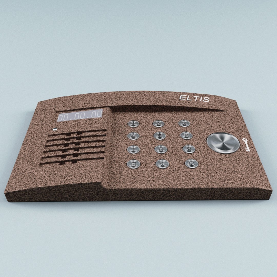 intercom modelled 3d max