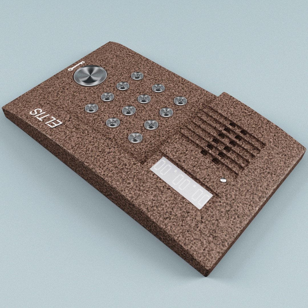 intercom modelled 3d max