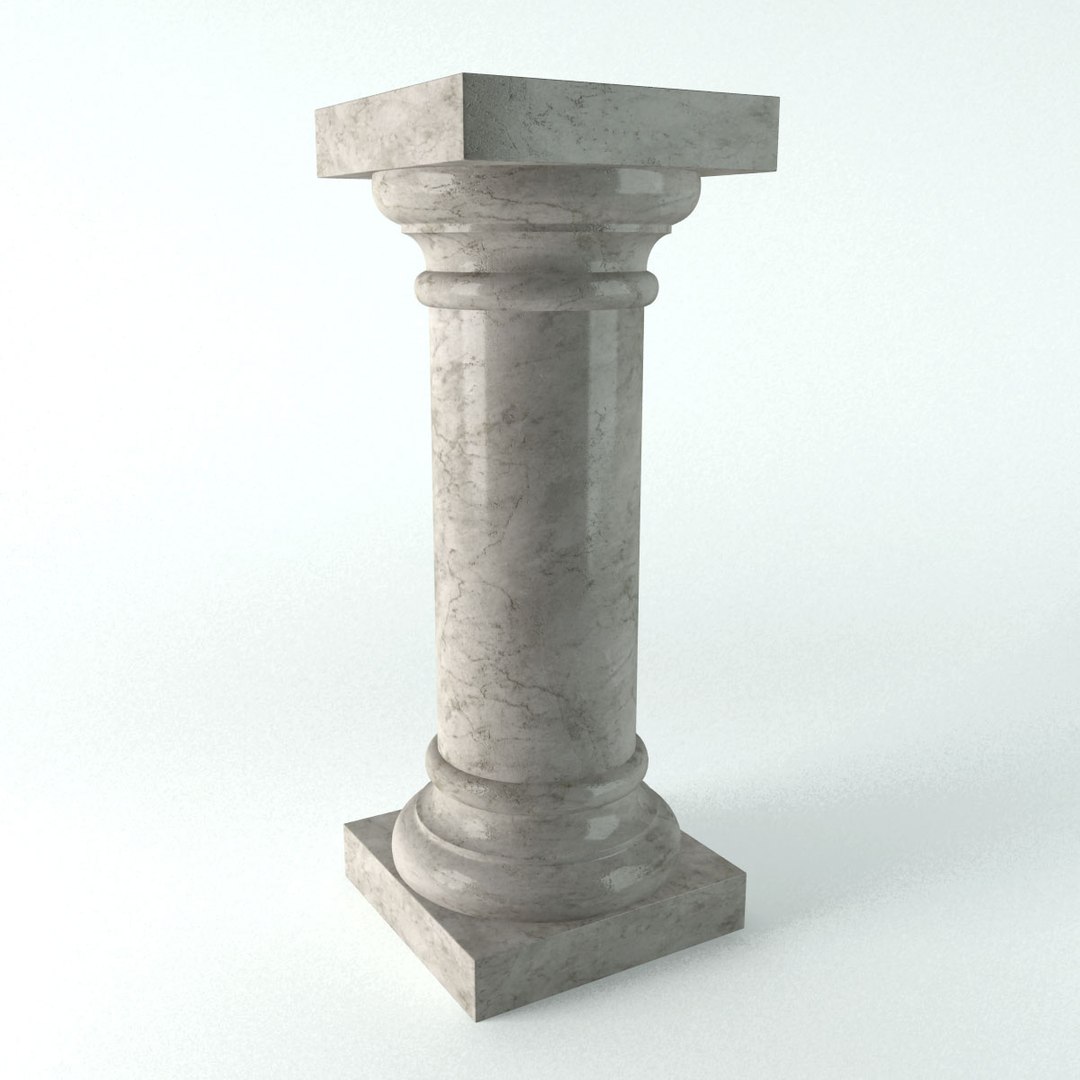 3d Model Pedestal Column