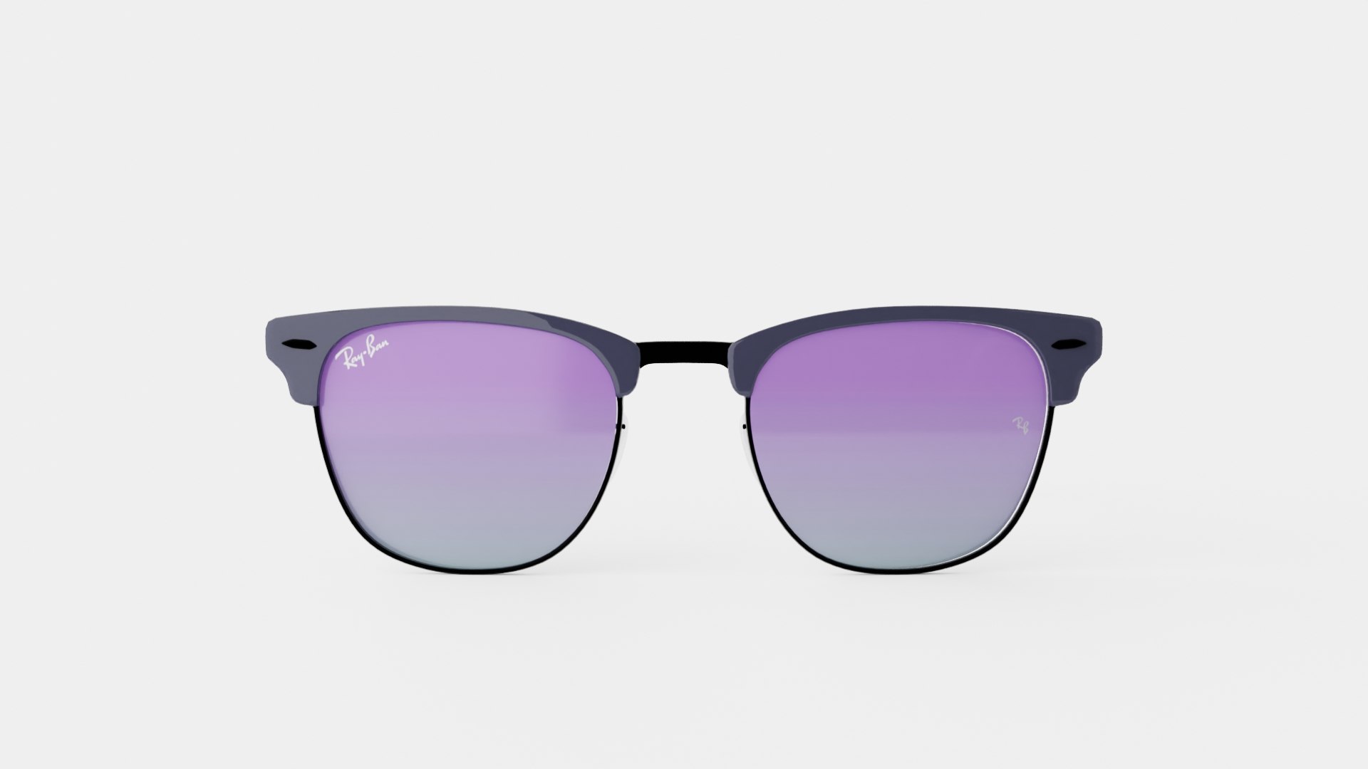 Ray-Ban Clubmaster - RB3016 Sunglasses 3D Model - TurboSquid 2231581