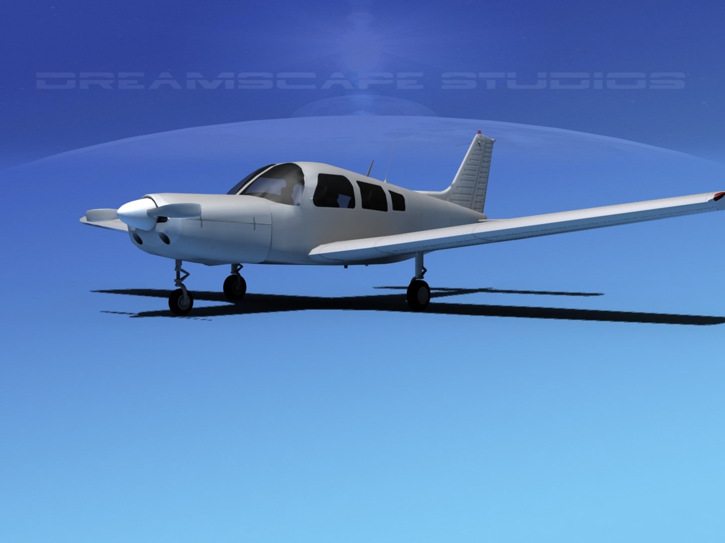 3d Propeller Piper Warrior Ii Model