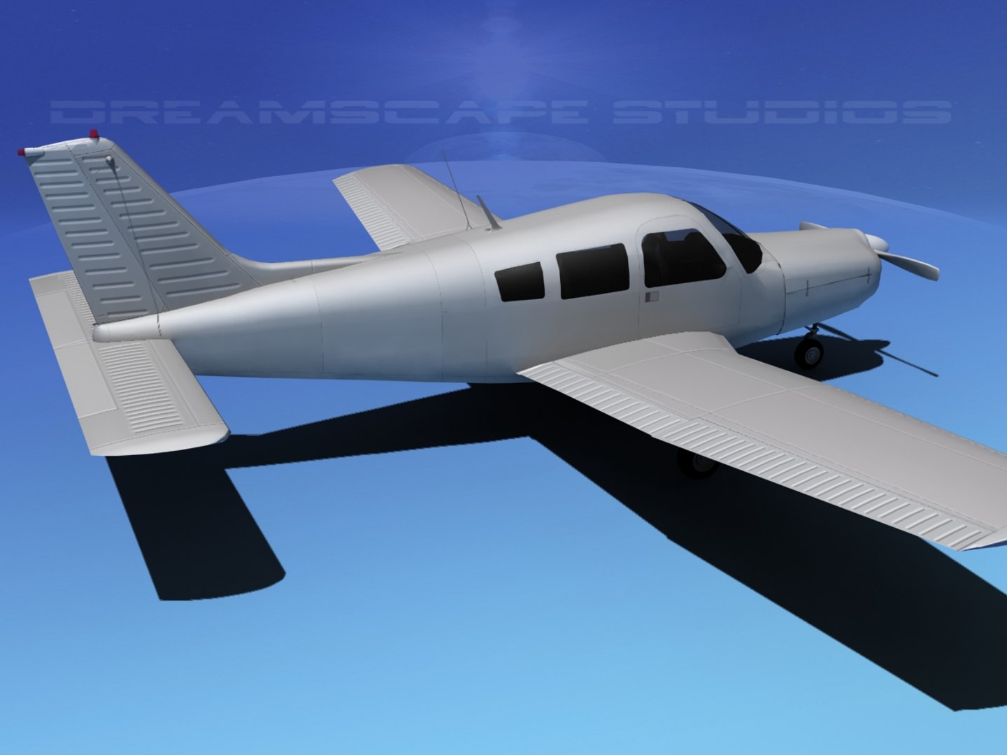 3d Propeller Piper Warrior Ii Model