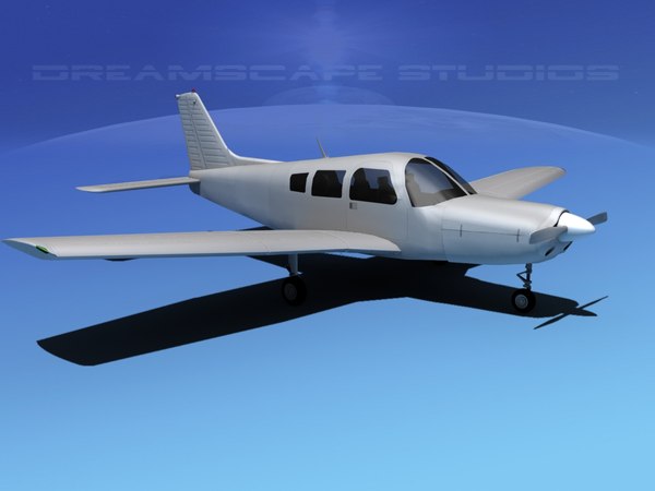 3d propeller piper warrior ii model