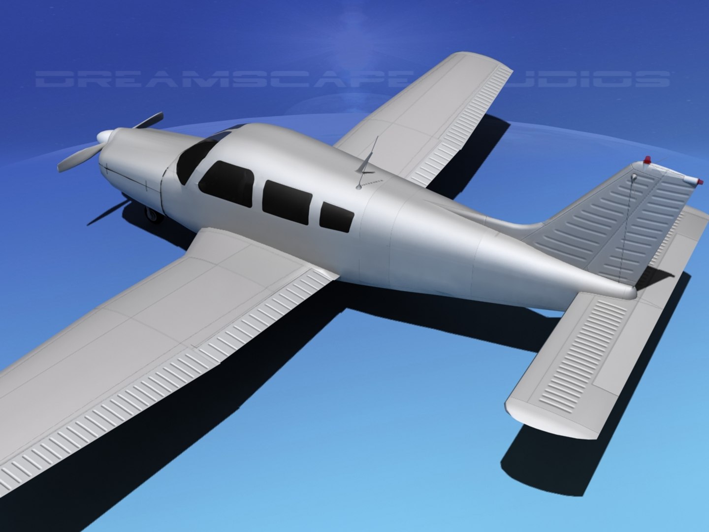 3d Propeller Piper Warrior Ii Model