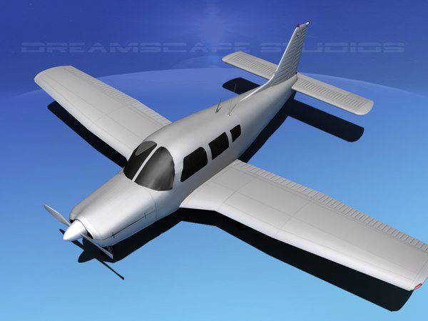3d propeller piper warrior ii model