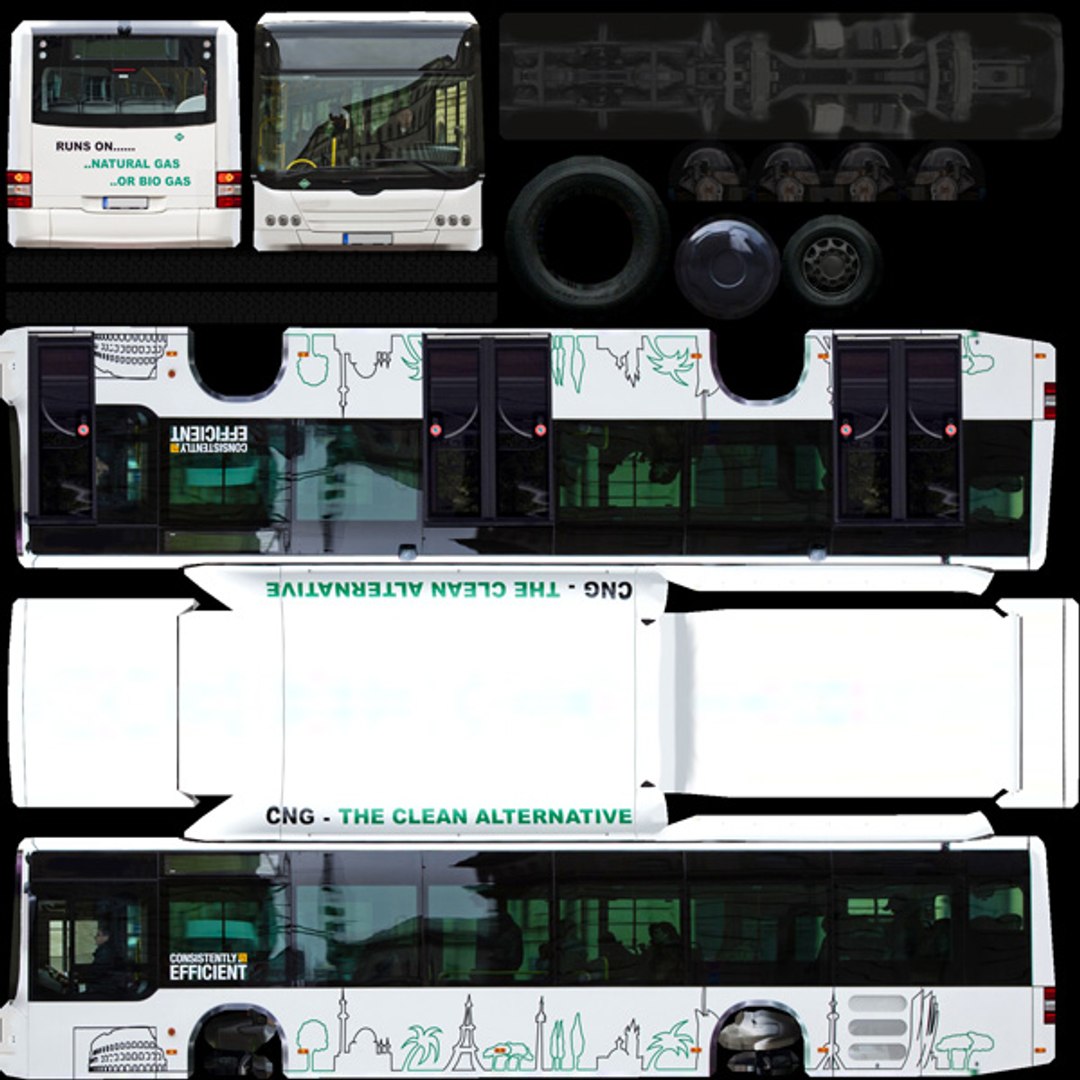 Generic city bus model - TurboSquid 1467165