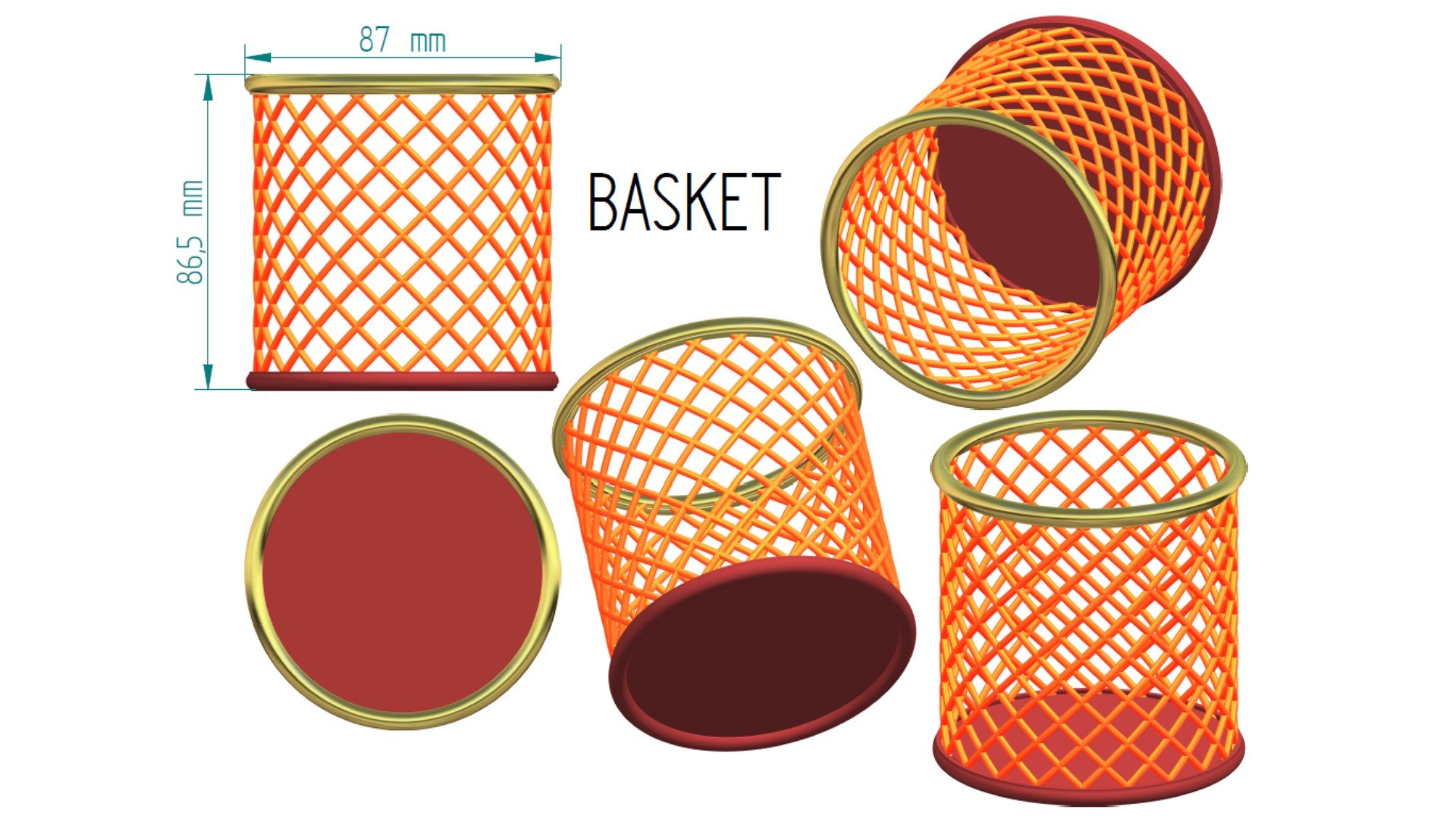 Basket 3D Model - TurboSquid 2117404