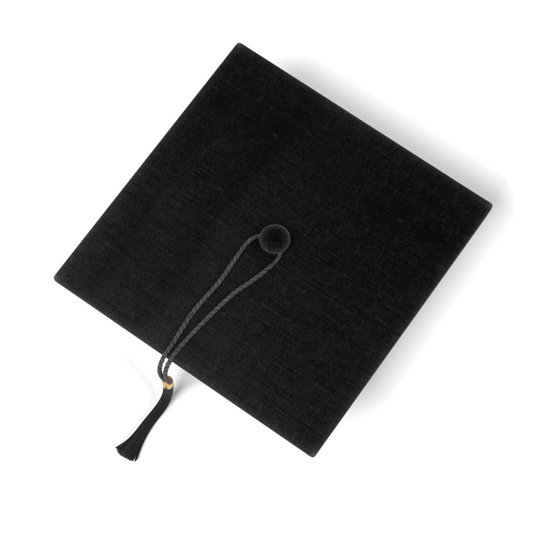 Graduation Diploma Cap 3d Model