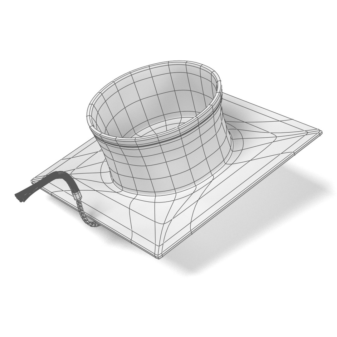 Graduation Diploma Cap 3d Model