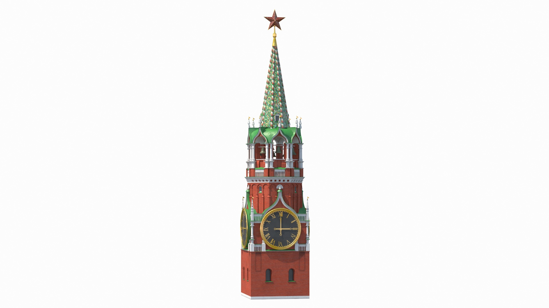 Kremlin Clock 3D Model - TurboSquid 1559117