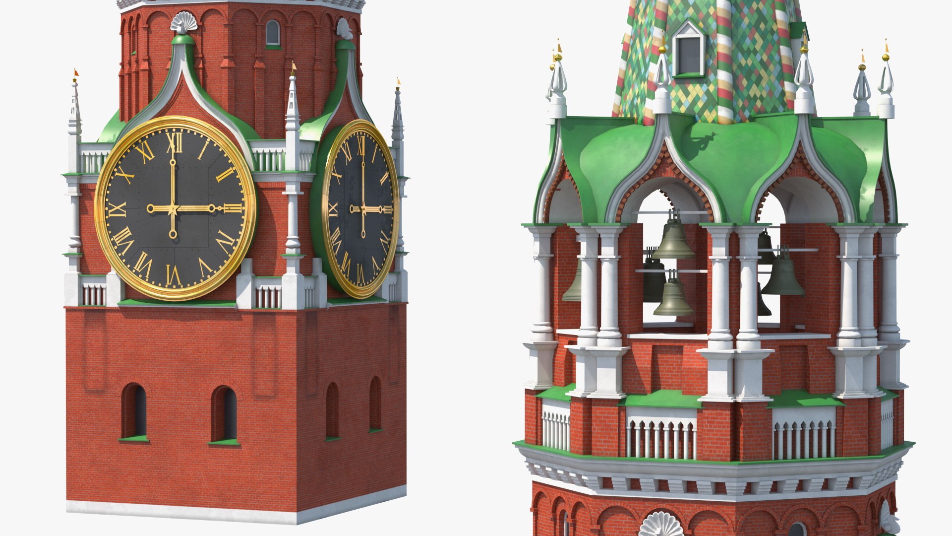 Kremlin Clock 3D Model - TurboSquid 1559117