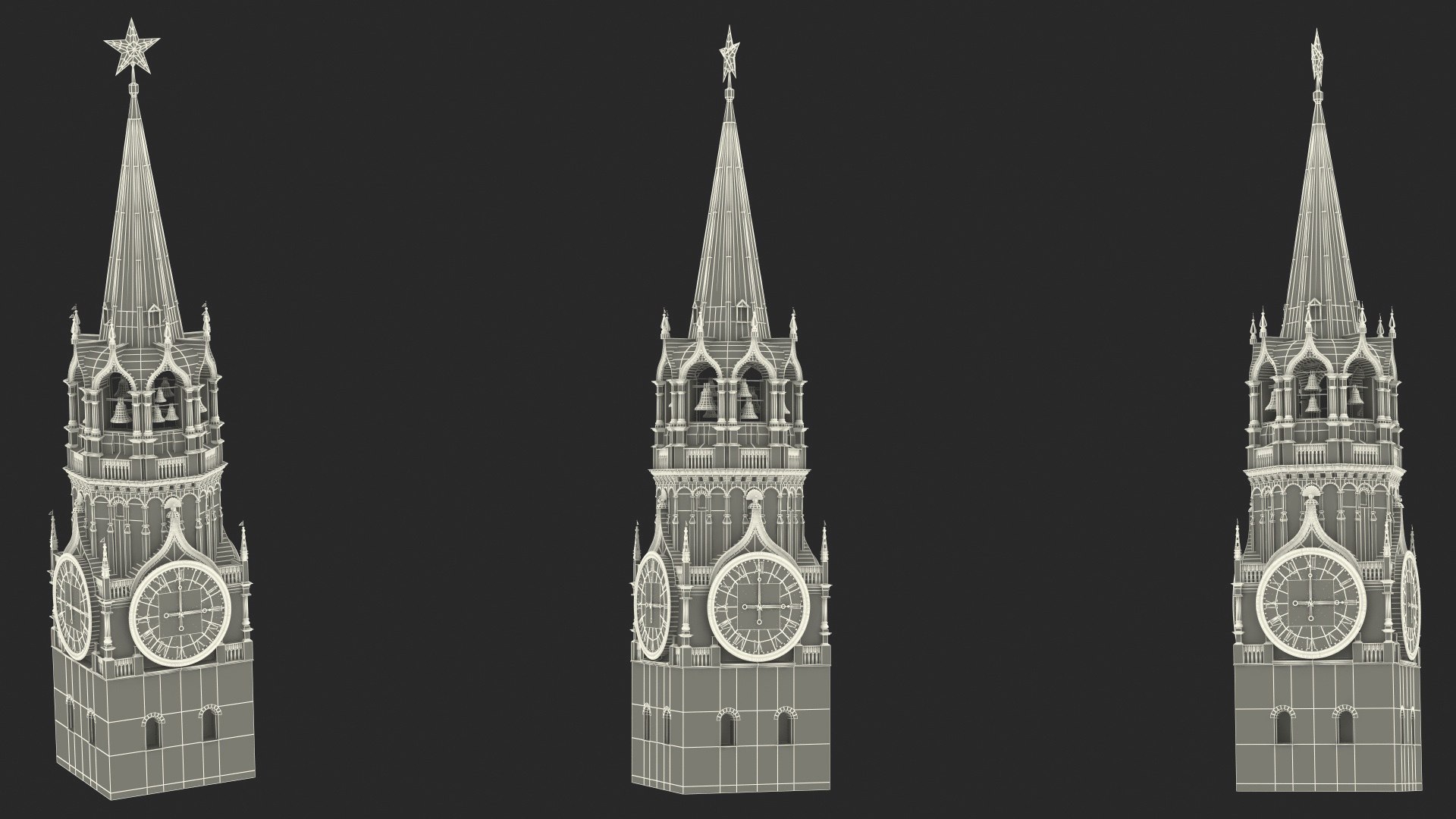 Kremlin Clock 3D Model - TurboSquid 1559117