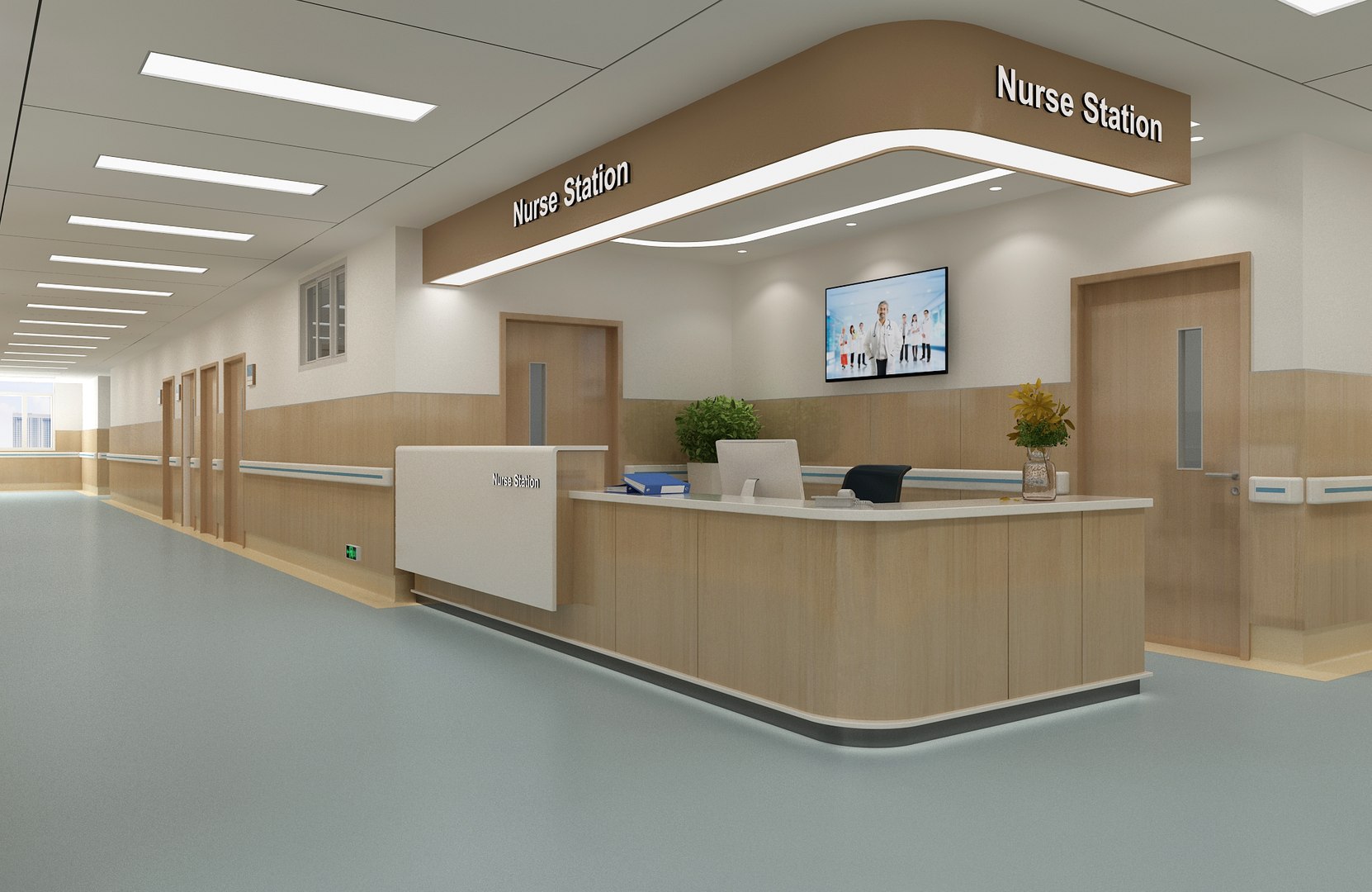 3D Hospital Interior 03 - TurboSquid 2361156