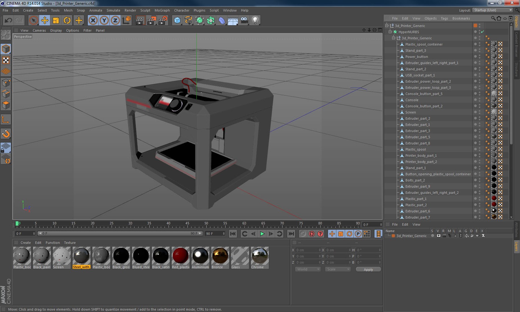 Printer generic 3D model - TurboSquid 1329184