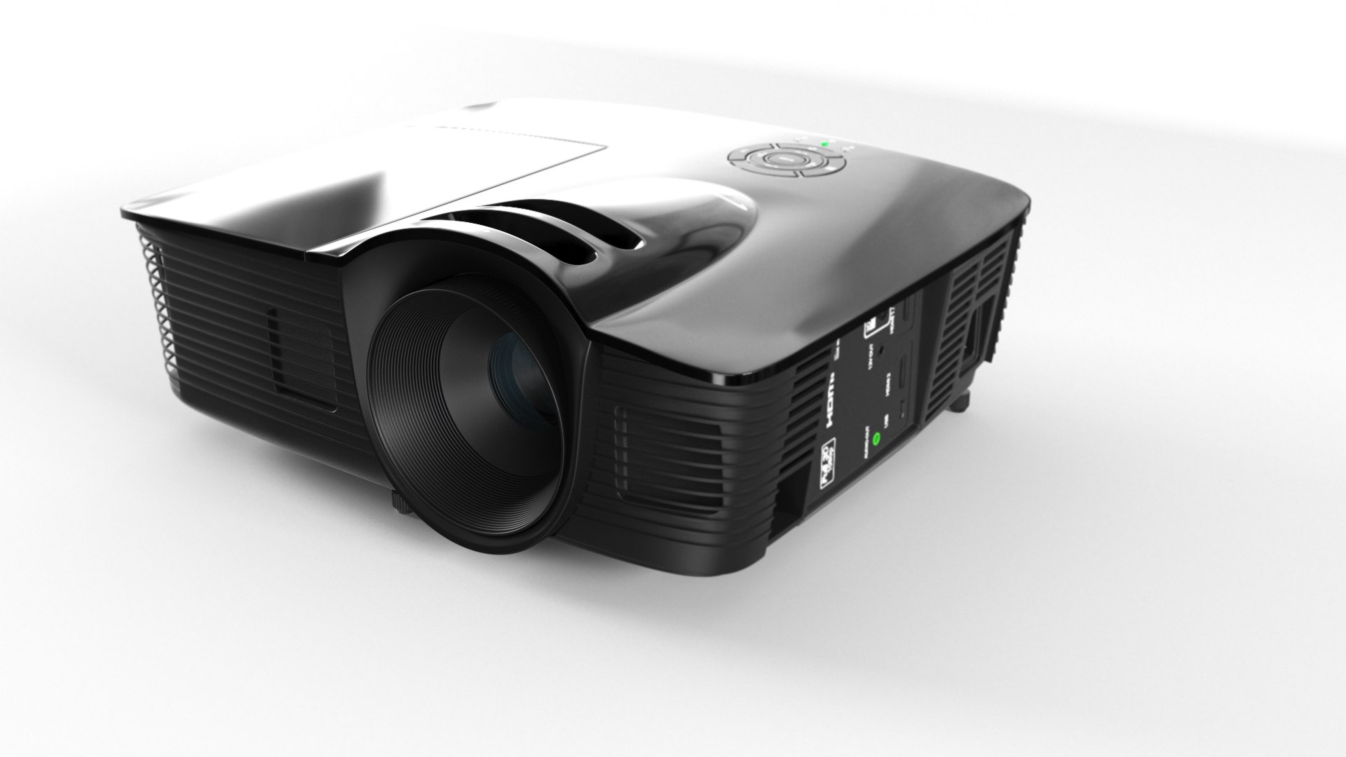 Optoma Projector 3D Model - TurboSquid 1396964