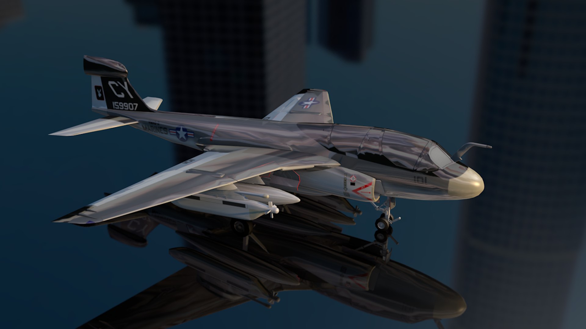 Grumman Ea 6b Prowler 3D Model - TurboSquid 1481022