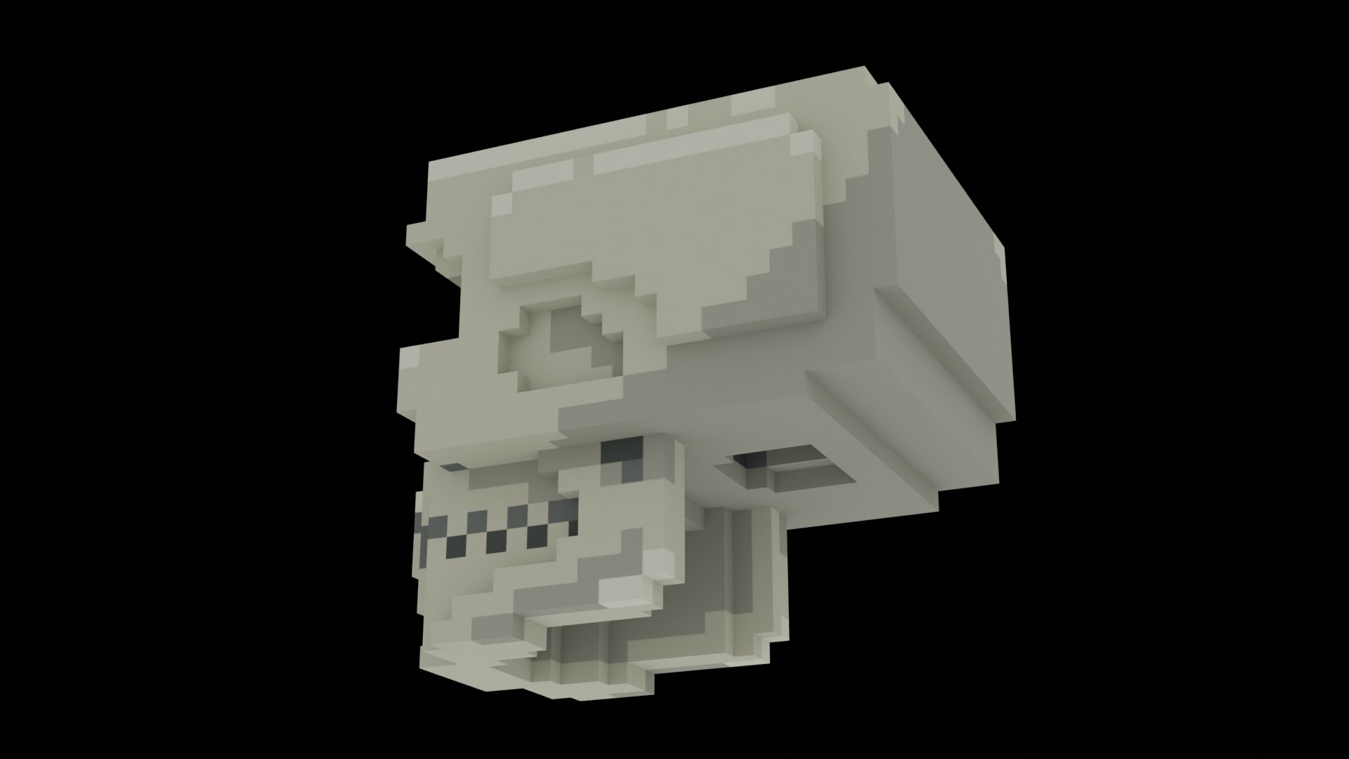 3D Voxel Human Skull - TurboSquid 2080295