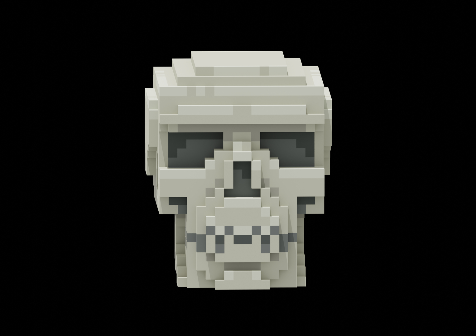 3D Voxel Human Skull - TurboSquid 2080295