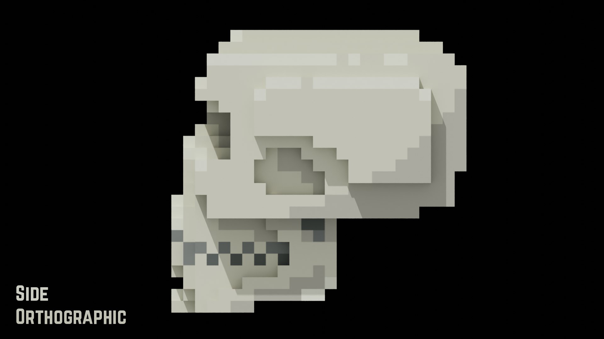 3D Voxel Human Skull - TurboSquid 2080295