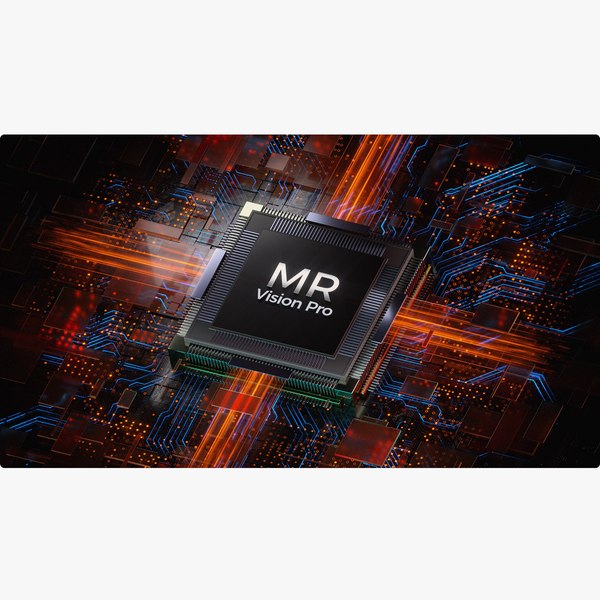 modelo 3d Chip de transmisión de chip de realidad mixta con pantalla de ...