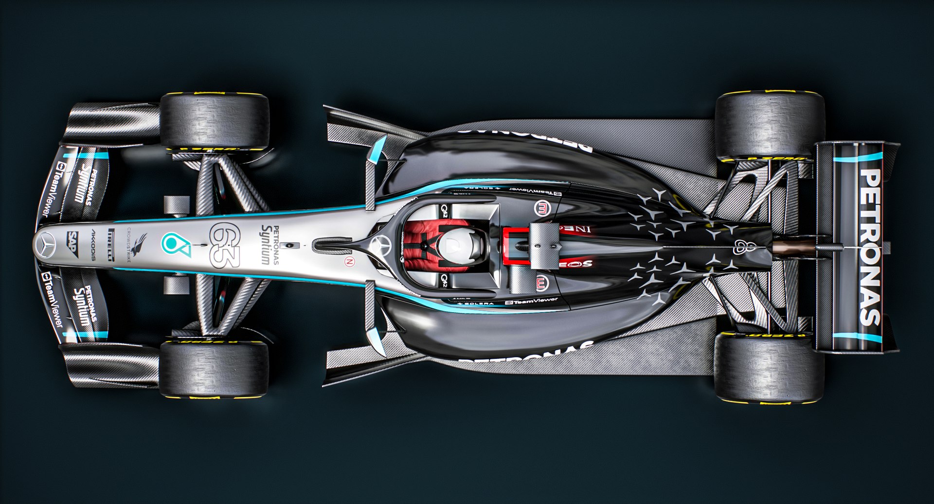 Formula 1 2026 F1 Mercedes W17 Livery Concept 3D Model - TurboSquid 2261568
