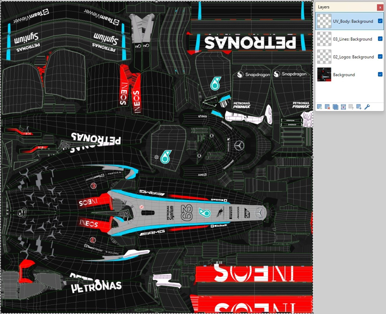 Formula 1 2026 F1 Mercedes W17 Livery Concept 3D Model - TurboSquid 2261568