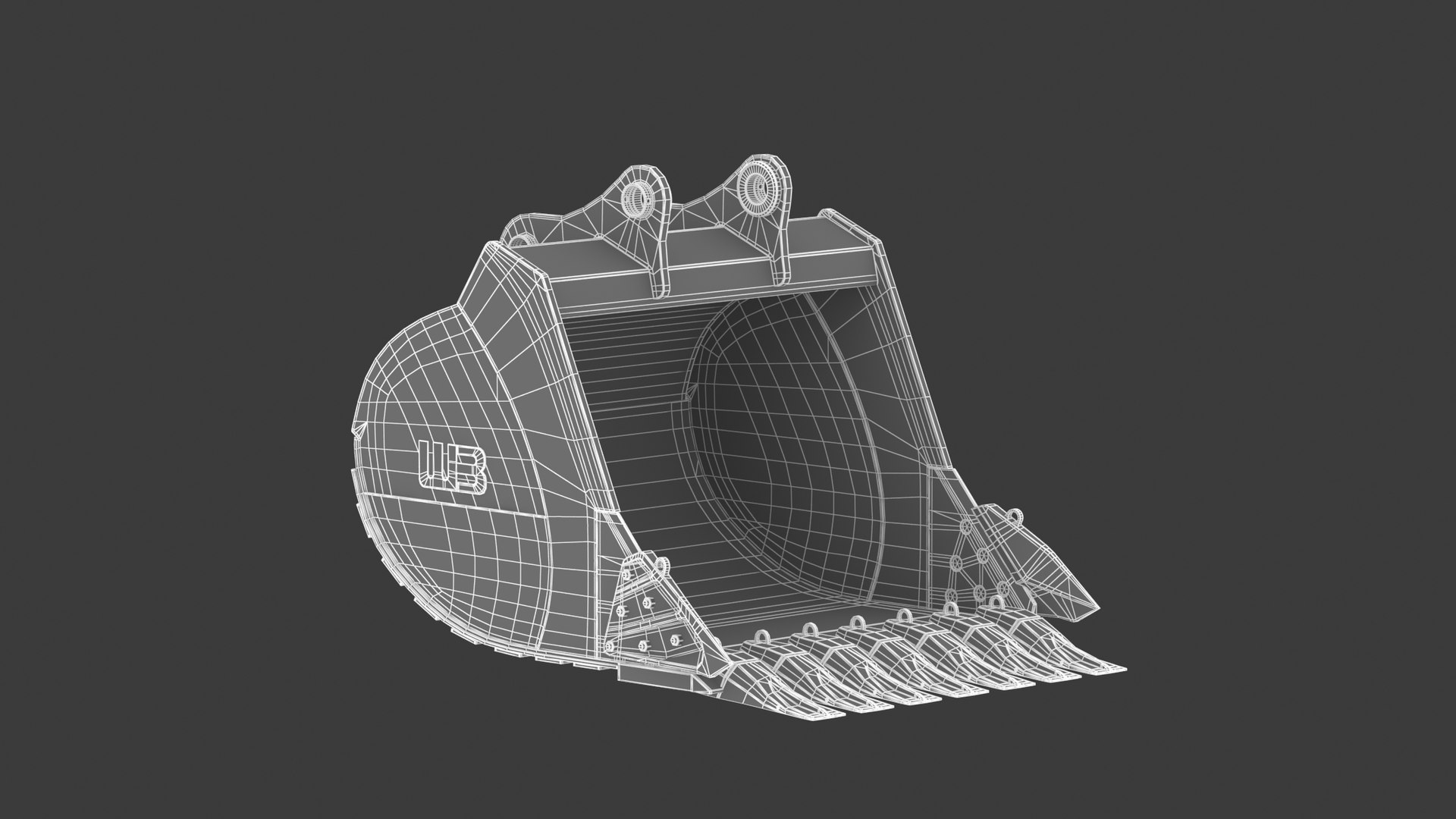 WB Excavator Bucket Model - TurboSquid 2241159