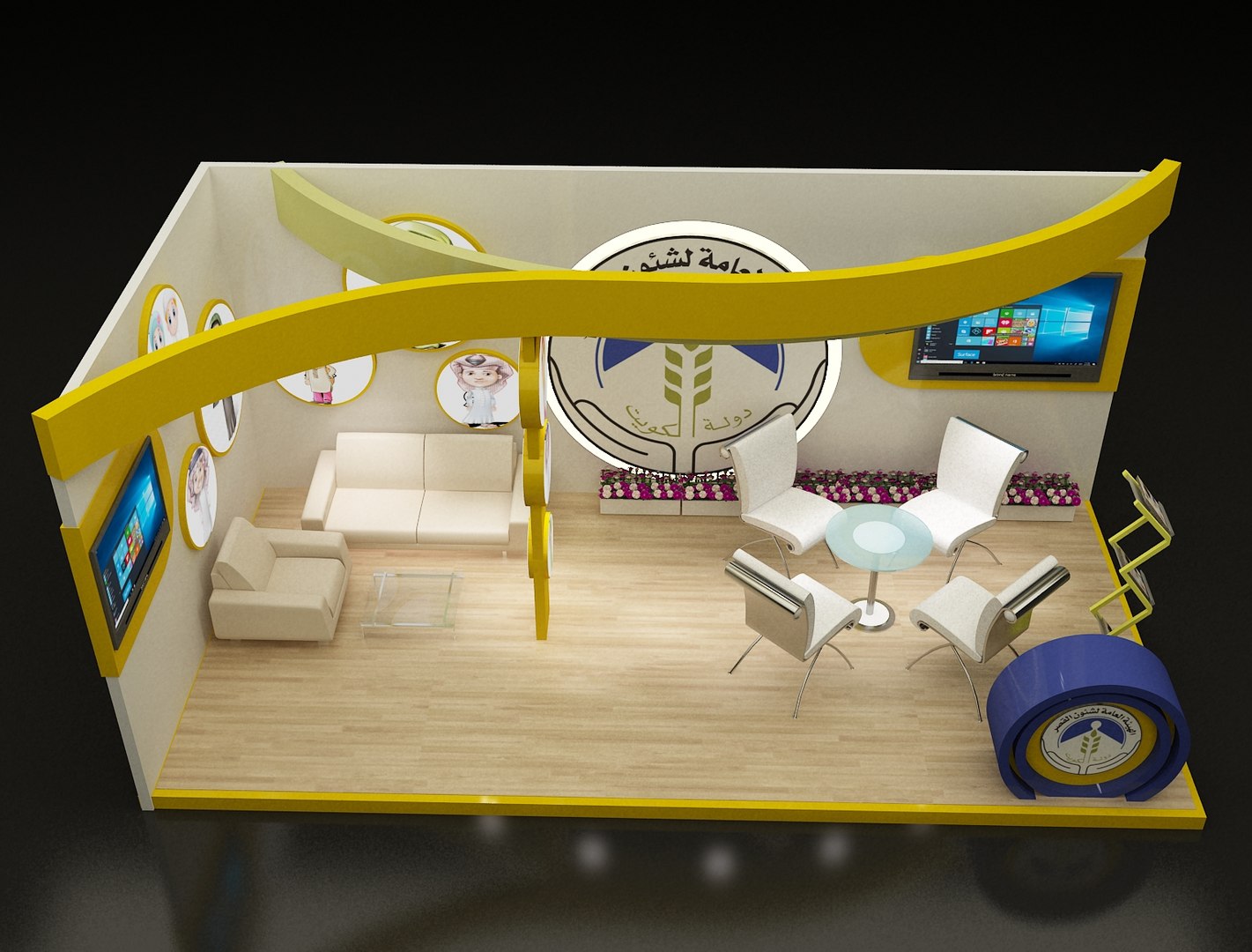 3D stand exhibition booth - TurboSquid 1553179