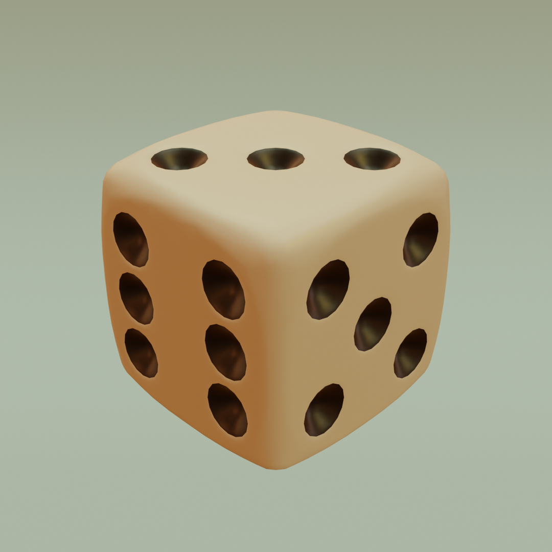 Low-poly dice 3D model - TurboSquid 1558494