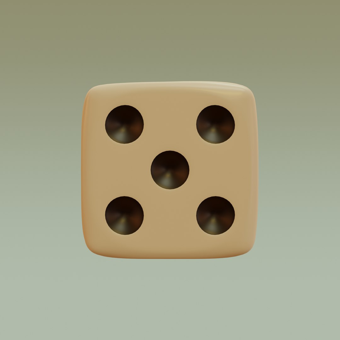 Low-poly dice 3D model - TurboSquid 1558494