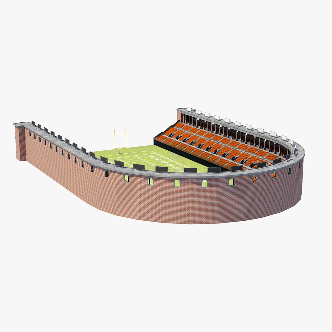 3d Model Football Stadium Harvard