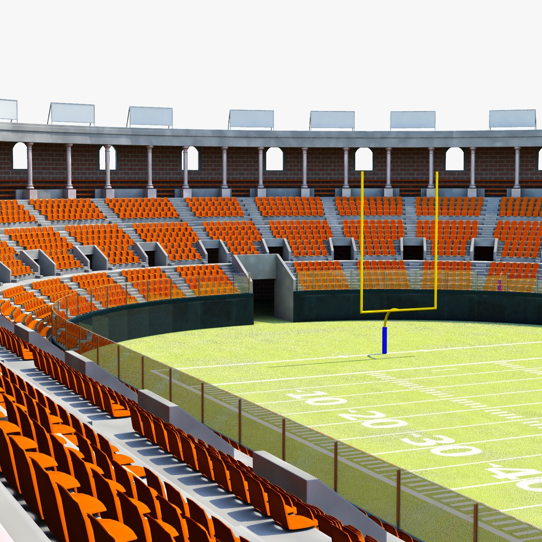 3d Model Football Stadium Harvard