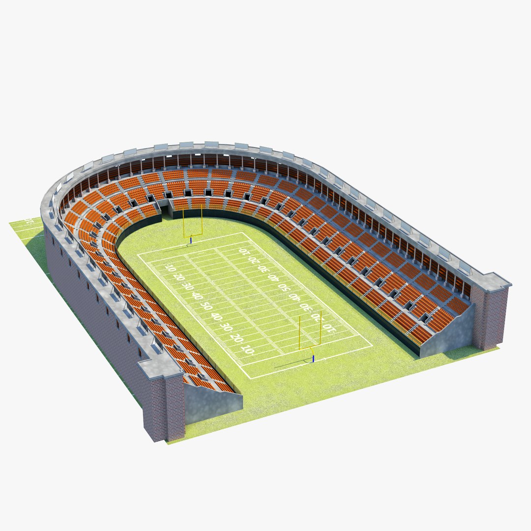 3d Model Football Stadium Harvard