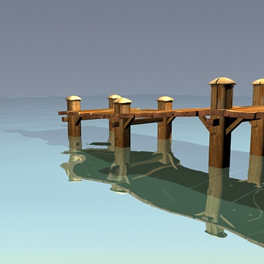 3d landing-stage pier