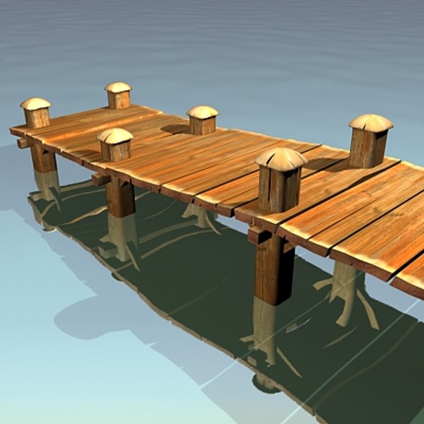 3d landing-stage pier