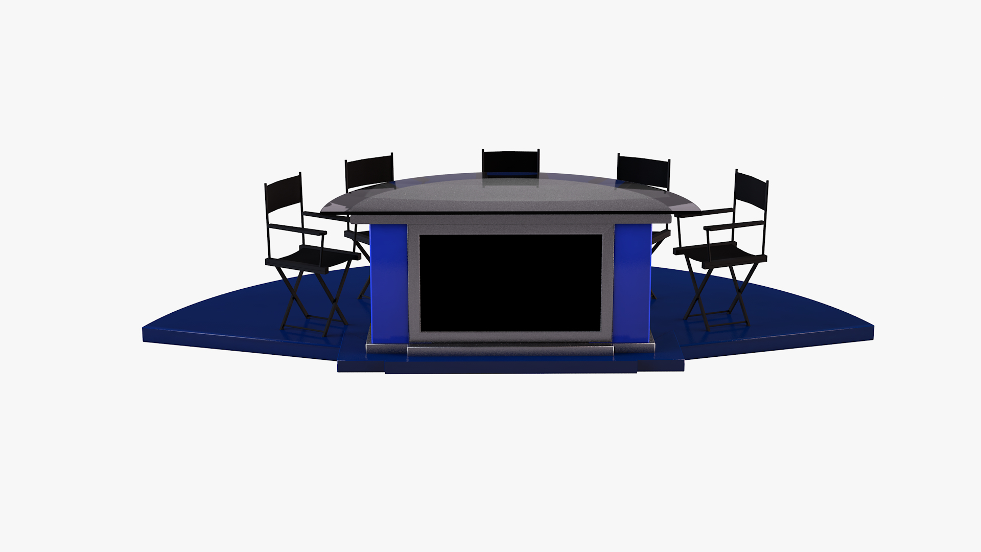 Broadcast desk model - TurboSquid 1824554