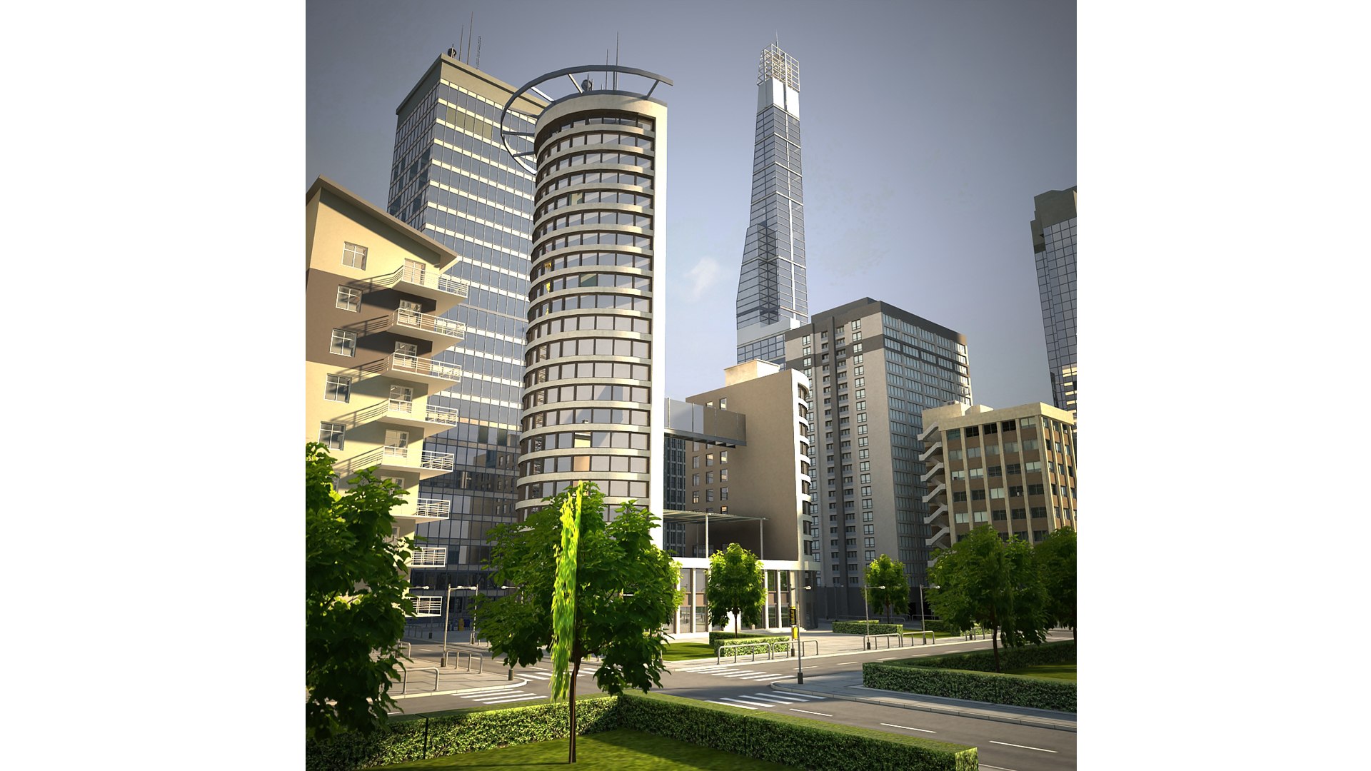 3d Detroit City 2 Model