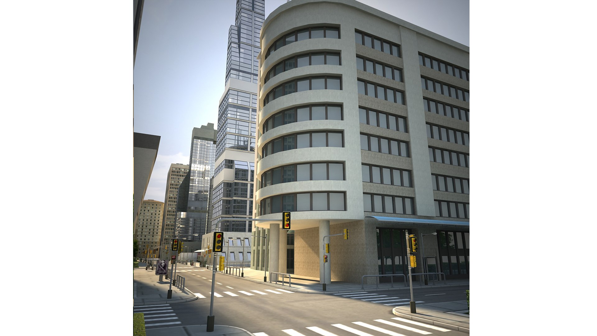 3d Detroit City 2 Model