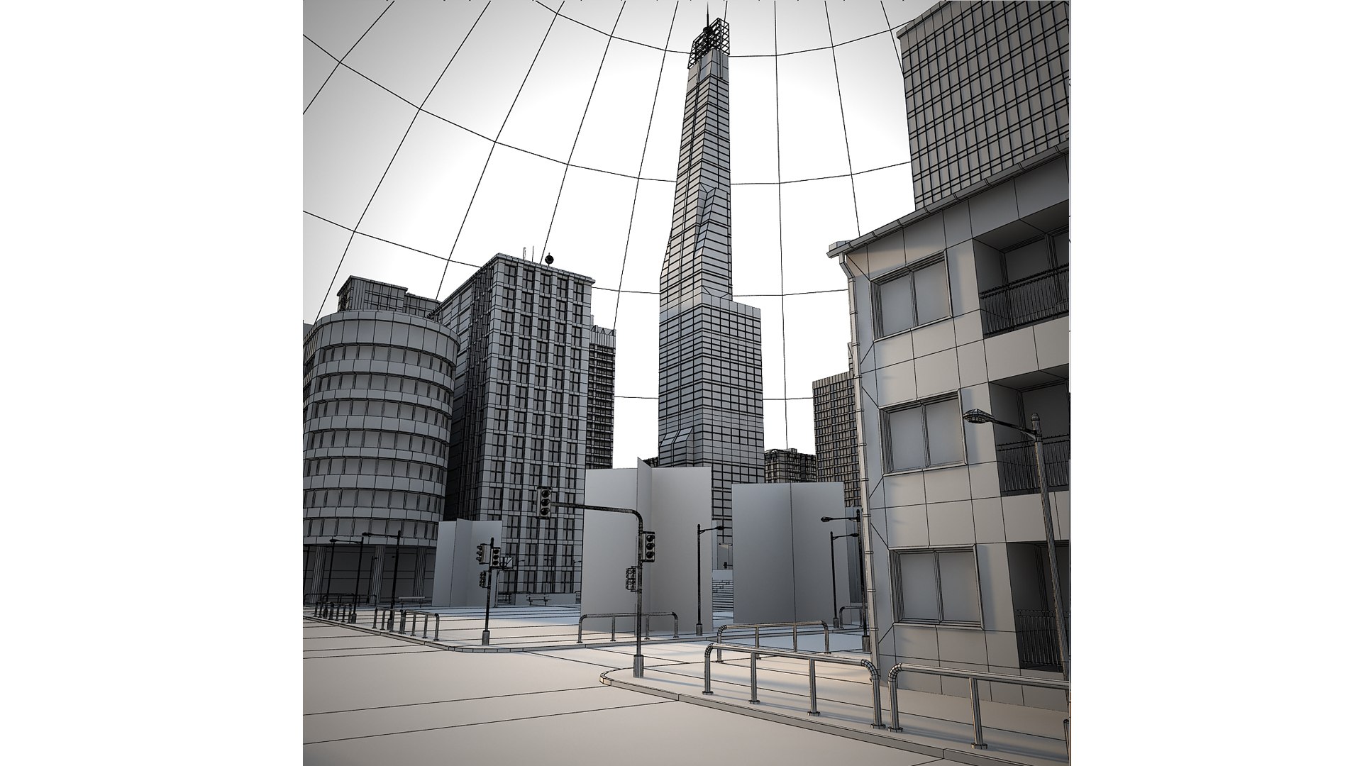 3d Detroit City 2 Model