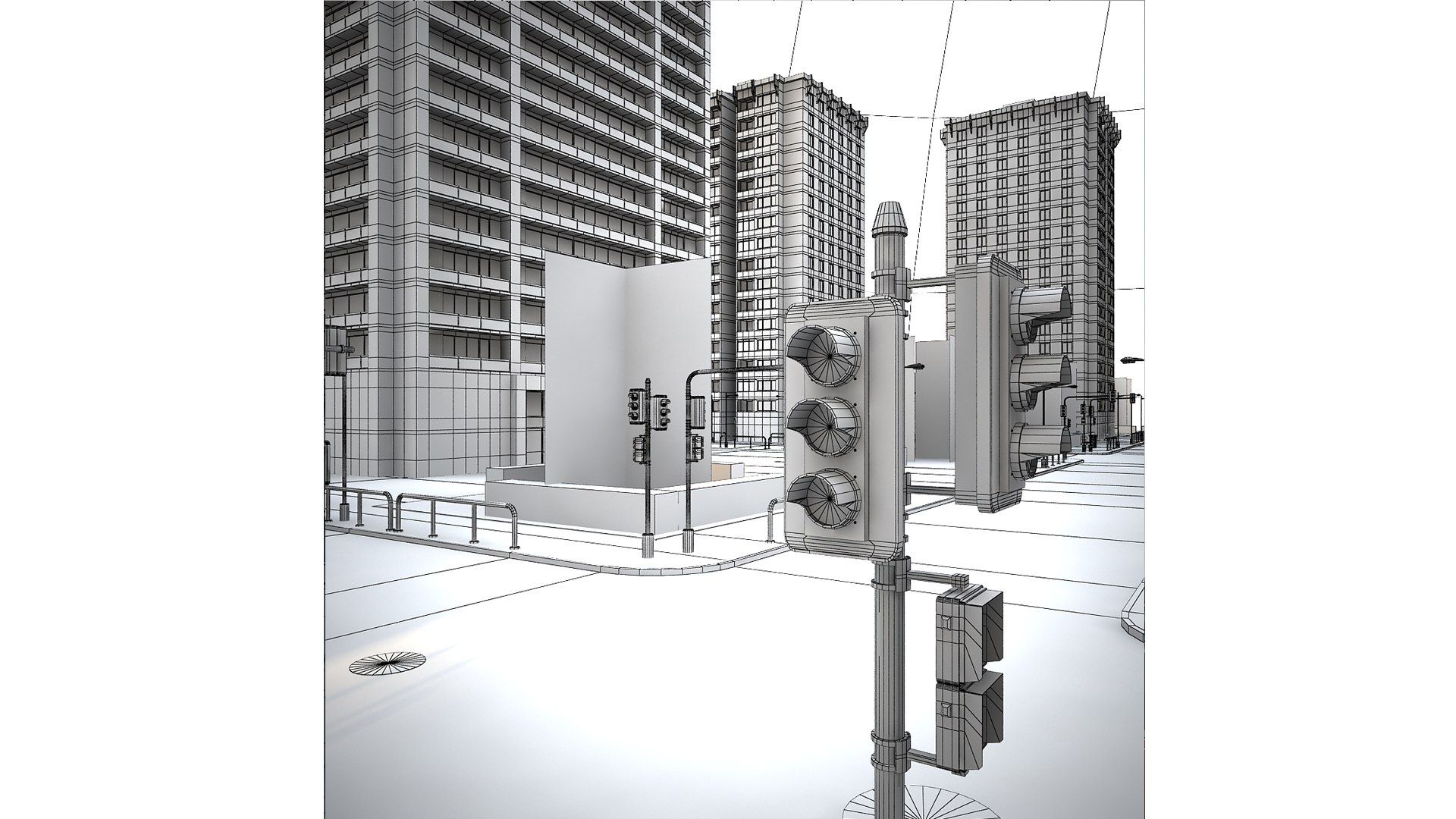 3d Detroit City 2 Model