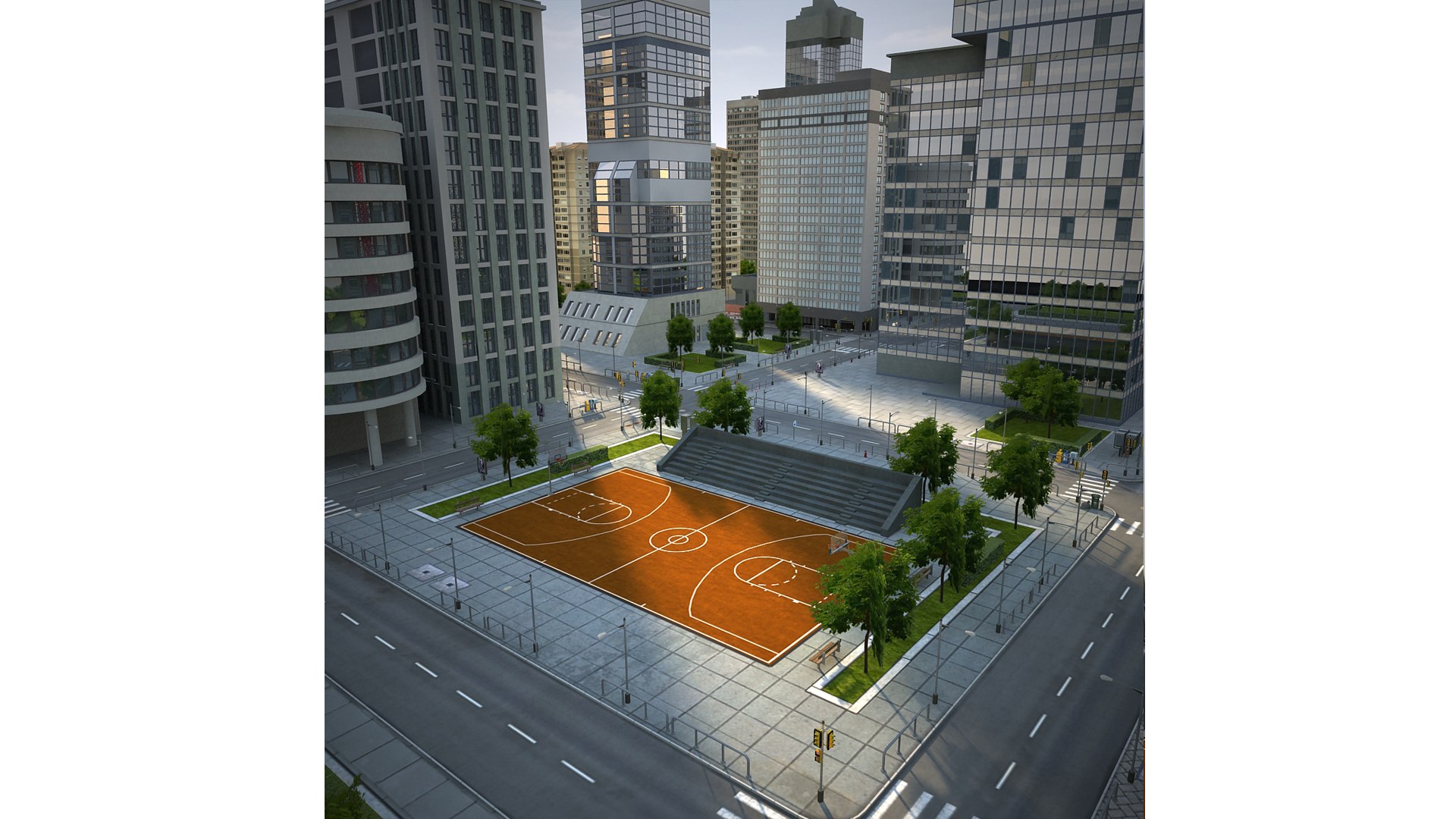 3d Detroit City 2 Model