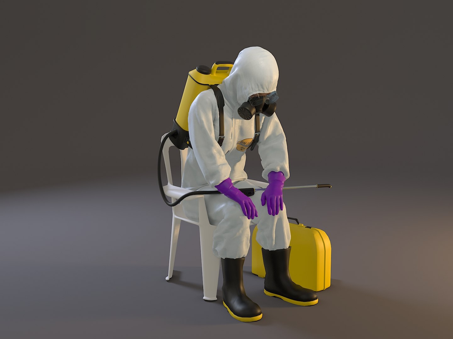 Female Biohazard Suit Acc 3D Model - TurboSquid 1528009