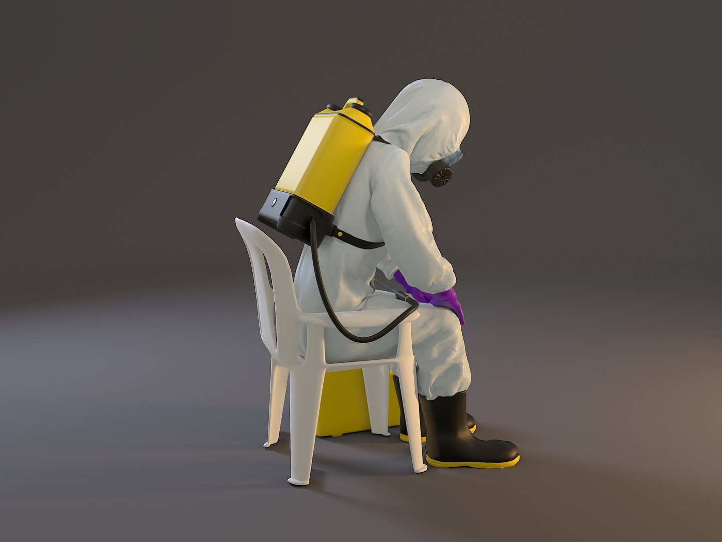 Female Biohazard Suit Acc 3D Model - TurboSquid 1528009