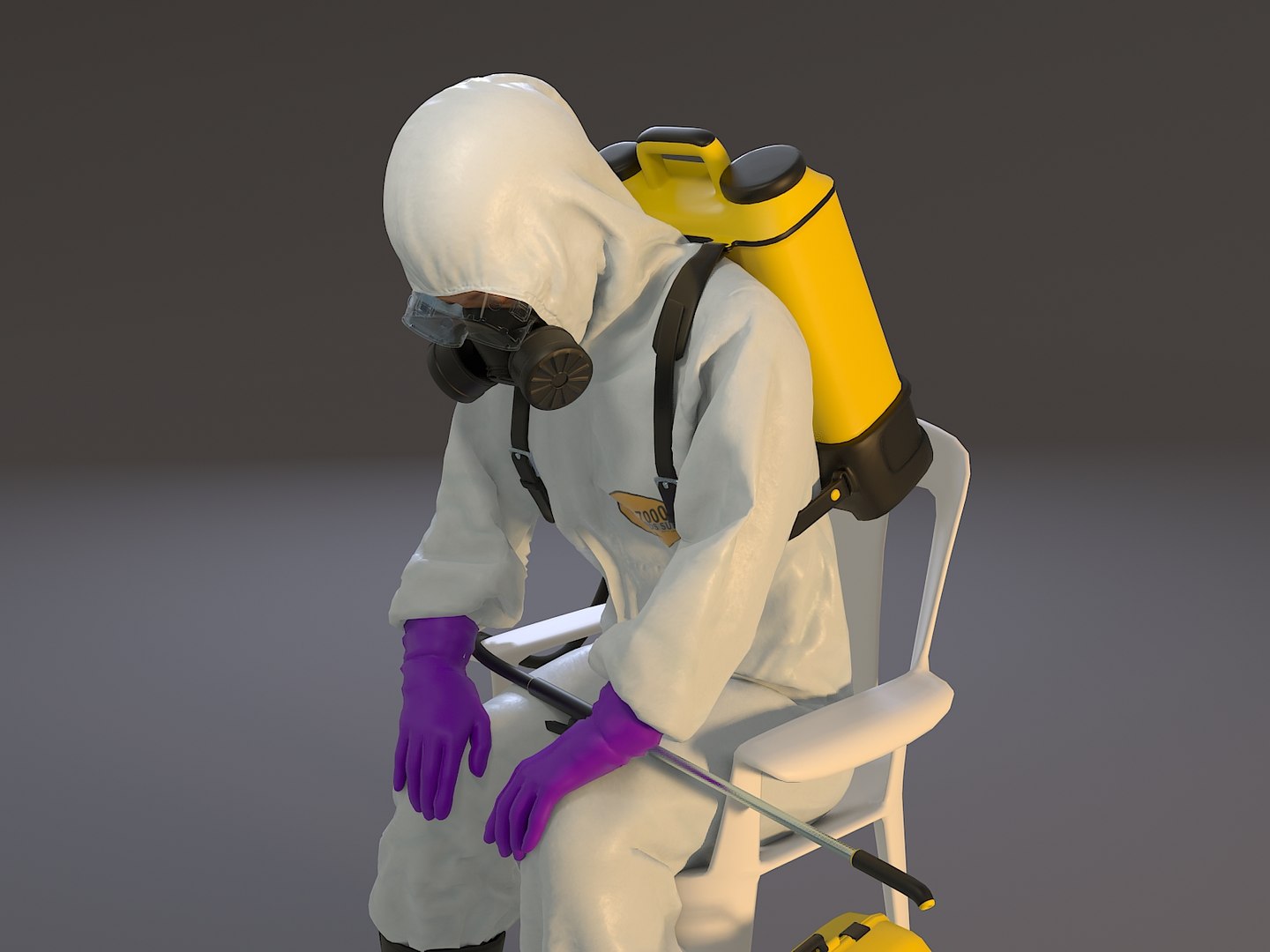 Female Biohazard Suit Acc 3D Model - TurboSquid 1528009