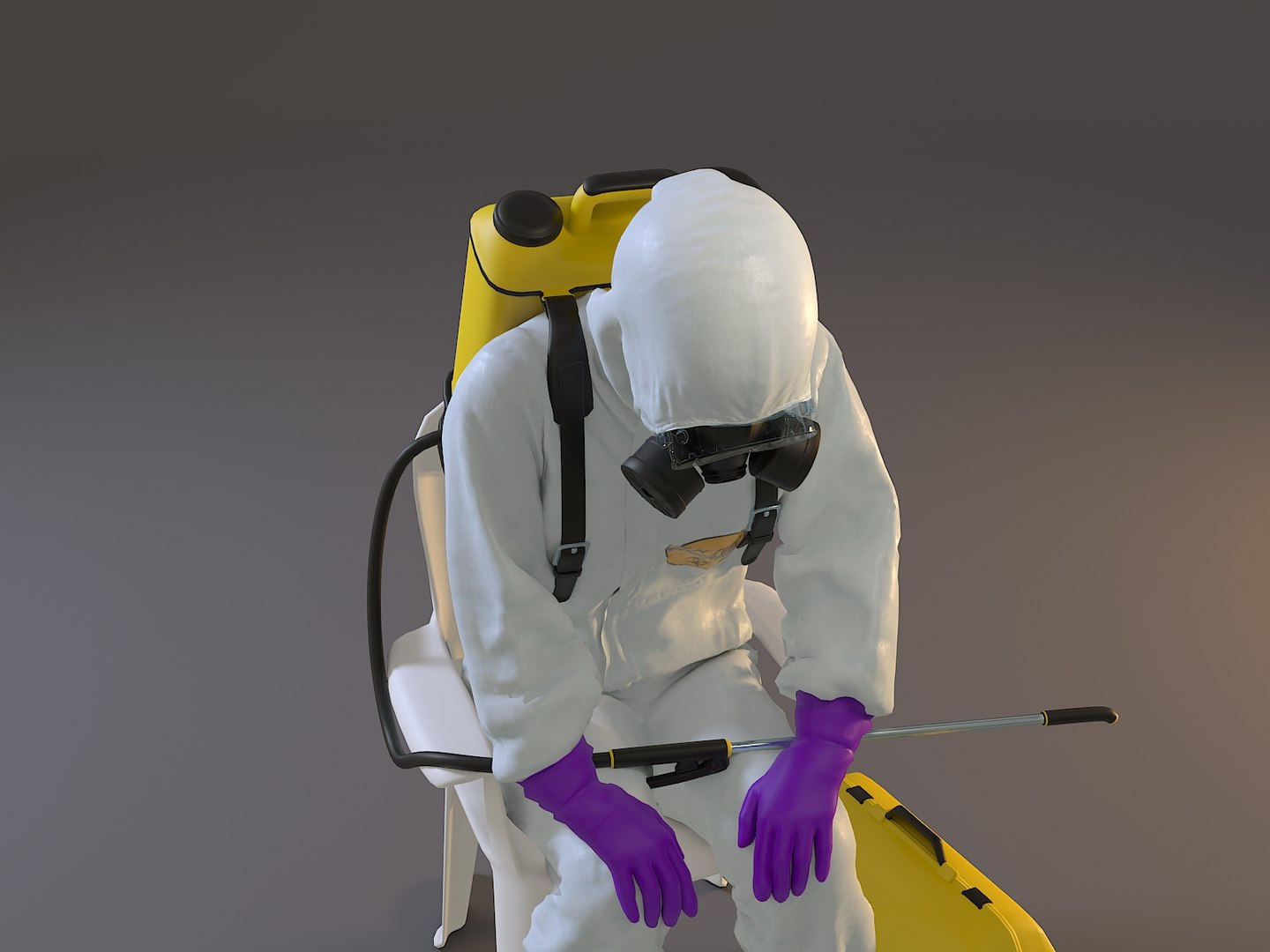 Female Biohazard Suit Acc 3D Model - TurboSquid 1528009