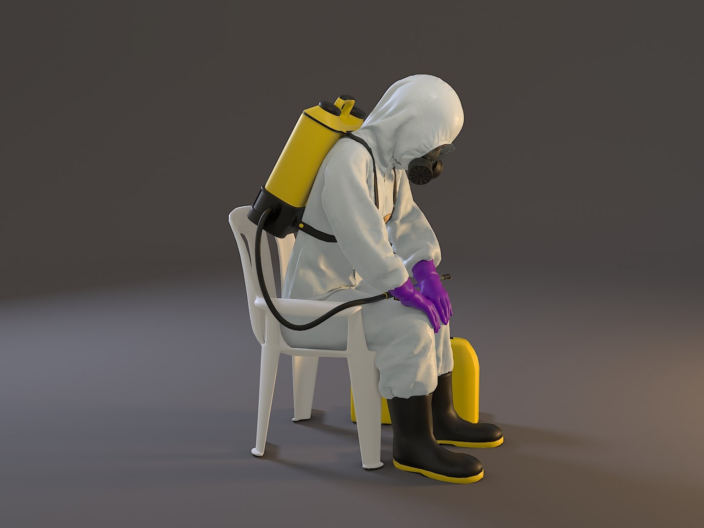 Female Biohazard Suit Acc 3D Model - TurboSquid 1528009