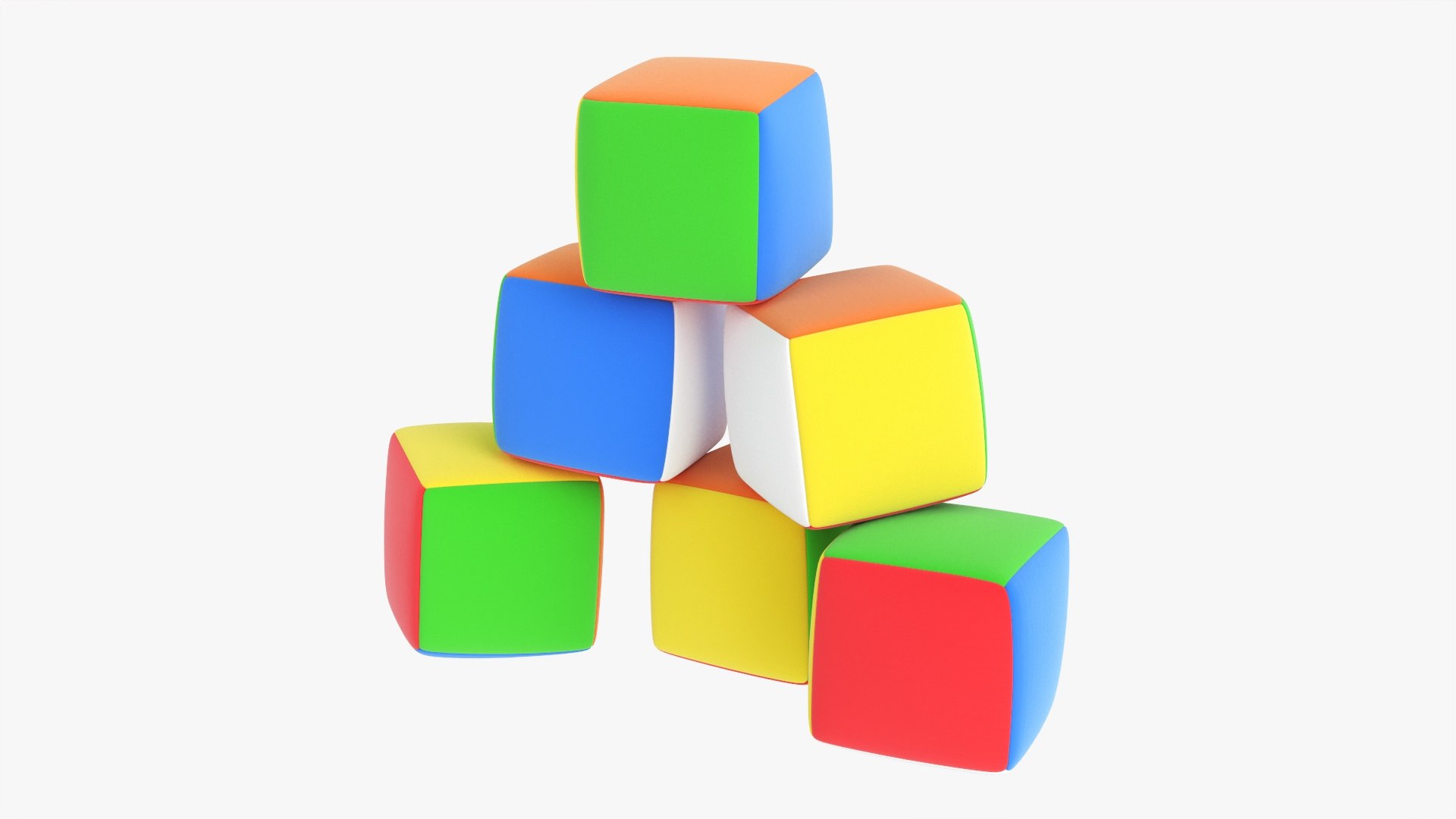3D Baby Cubes Soft - TurboSquid 1738723