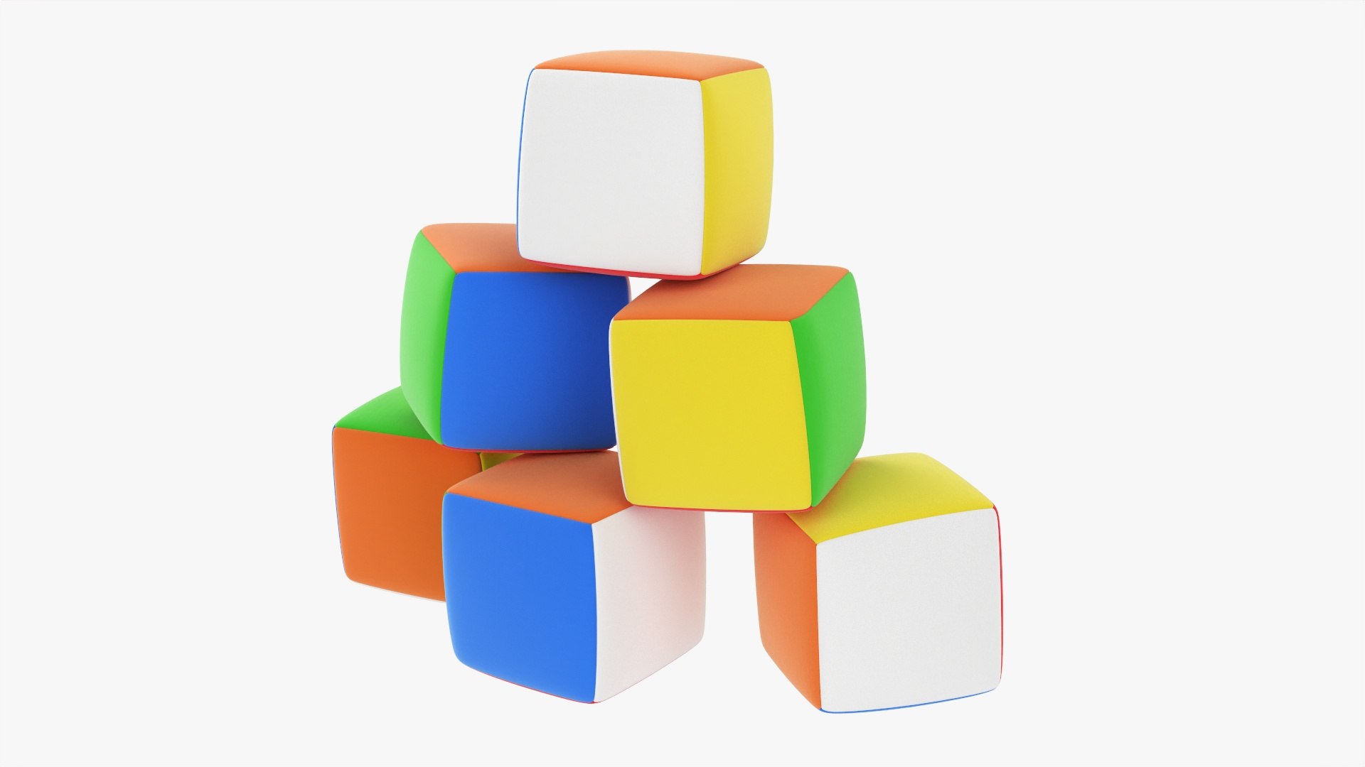 3D Baby Cubes Soft - TurboSquid 1738723